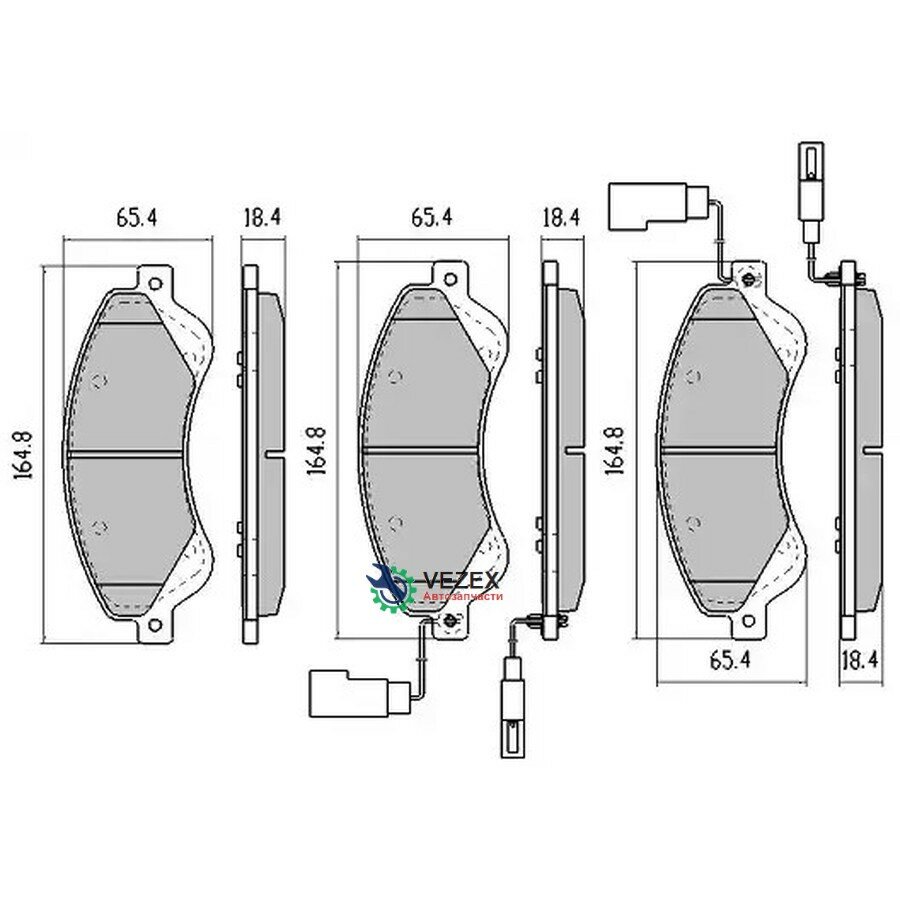 FREMAX FBP1449 колодки дисковые передние!\ Ford Transit/Tourneo Connect 2.2TDCi 06>