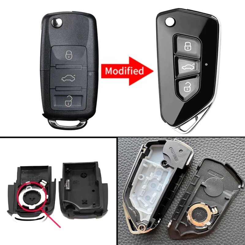 Корпус ключа VW POLO GOLF Bora Touran Passat, Цвет: 3B