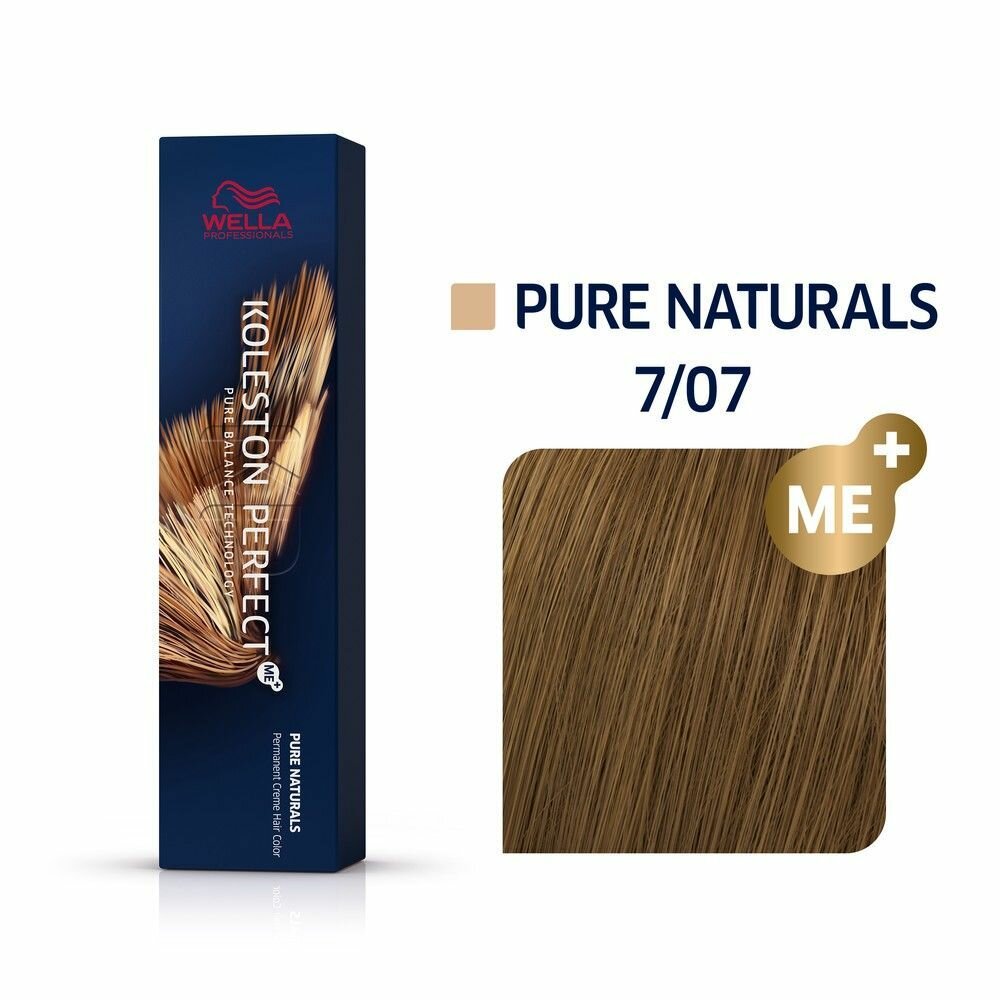Wella Professionals Koleston Perfect Me+ Стойкая краска для волос 7/07 Олива, 60 мл