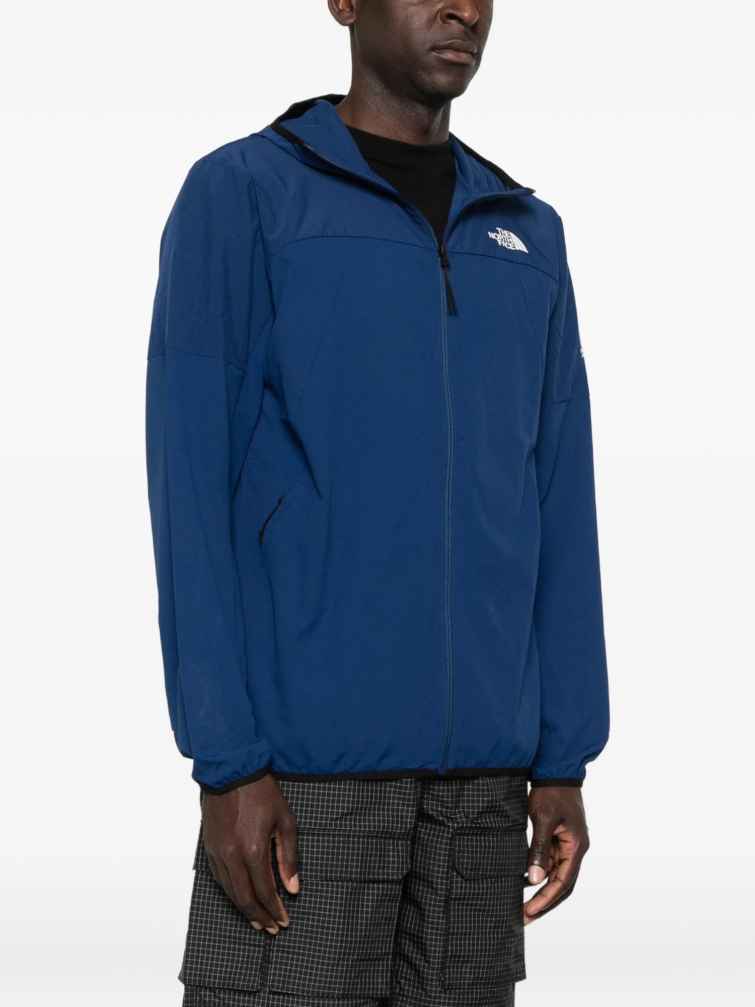 Куртка The North Face Logo-print hooded jacket, размер L, blue — фото 1