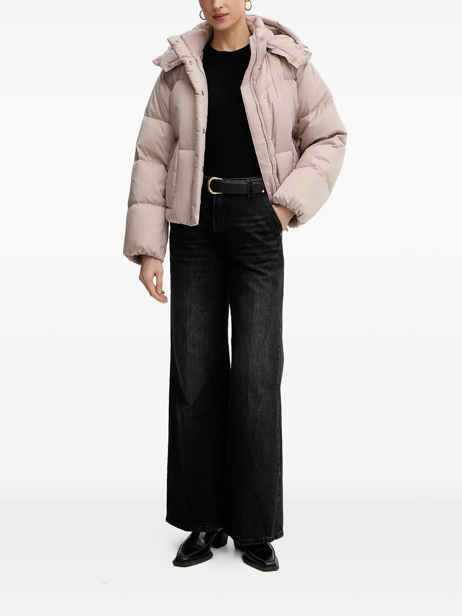 Куртка Levi's Hooded puffer jacket, размер XS, pink — фото 1