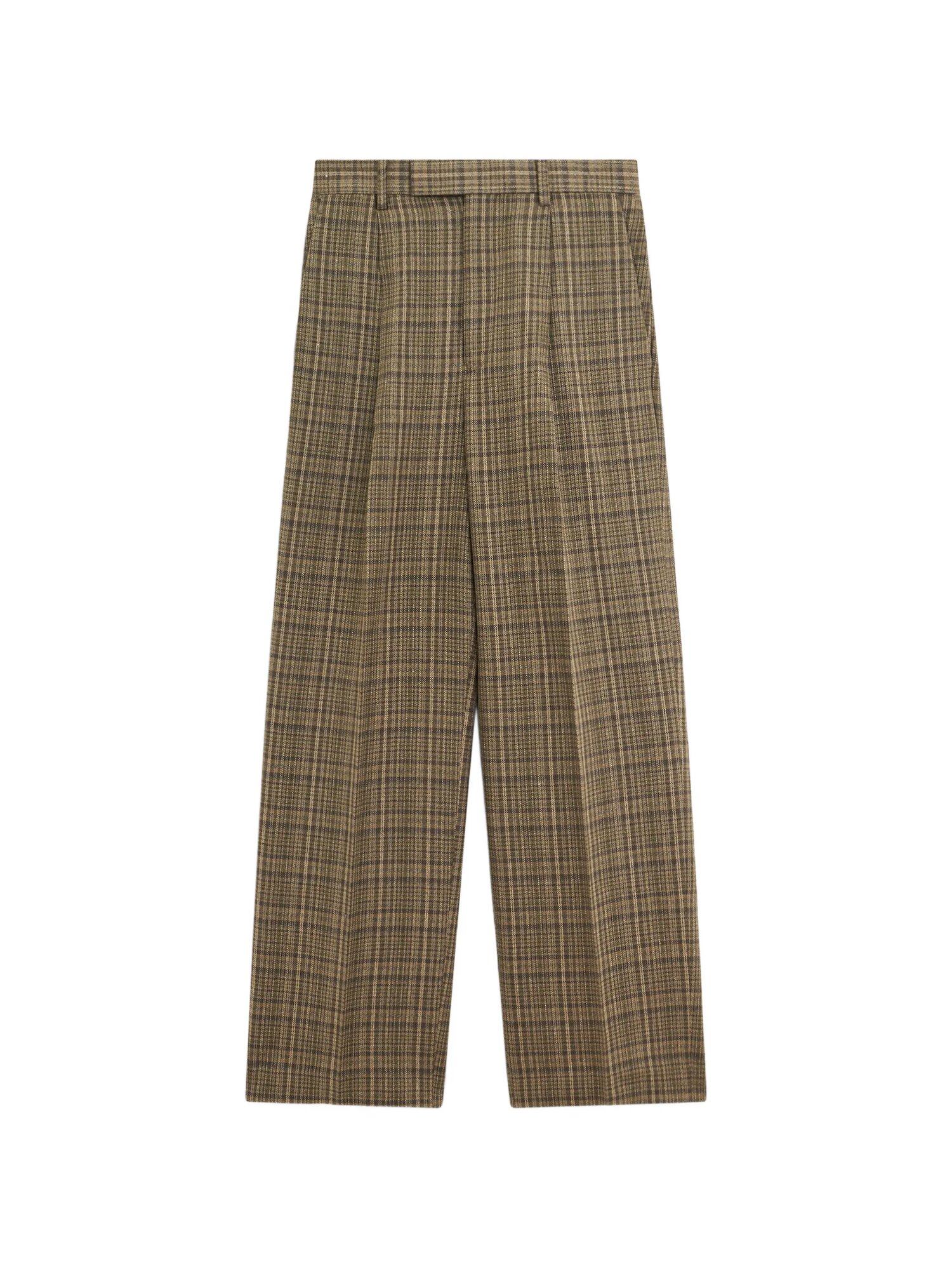 Брюки AURALEE Check-pattern pleated trousers, размер 42