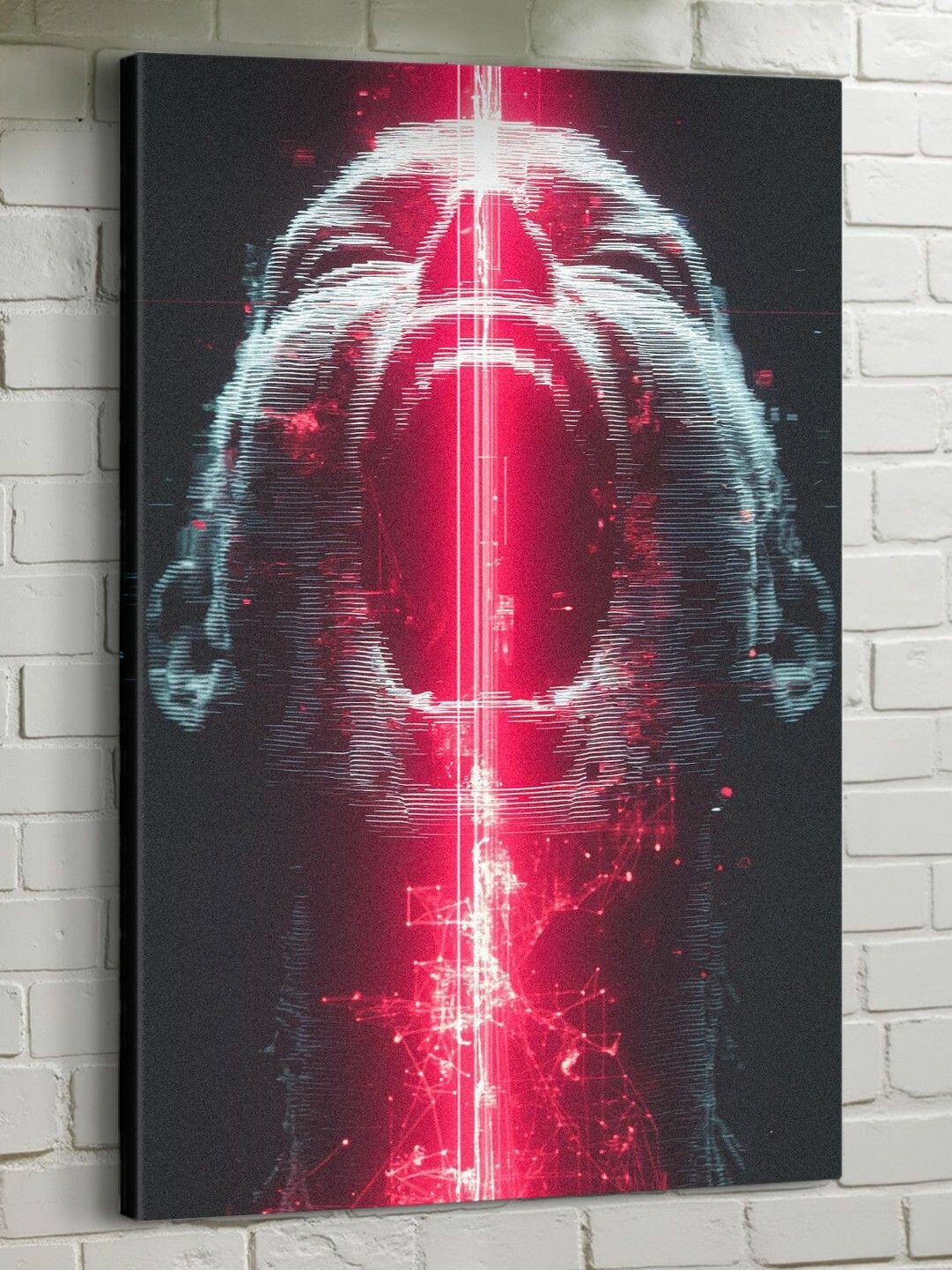 "Digital Scream" - картина на холсте, 80x50 см.