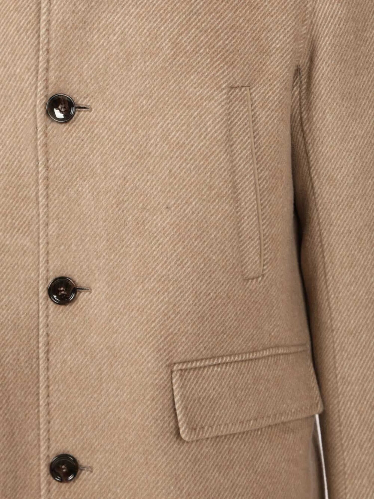 Пальто al duca d'aosta Buckled-collar natté coat, размер 48 — фото 1
