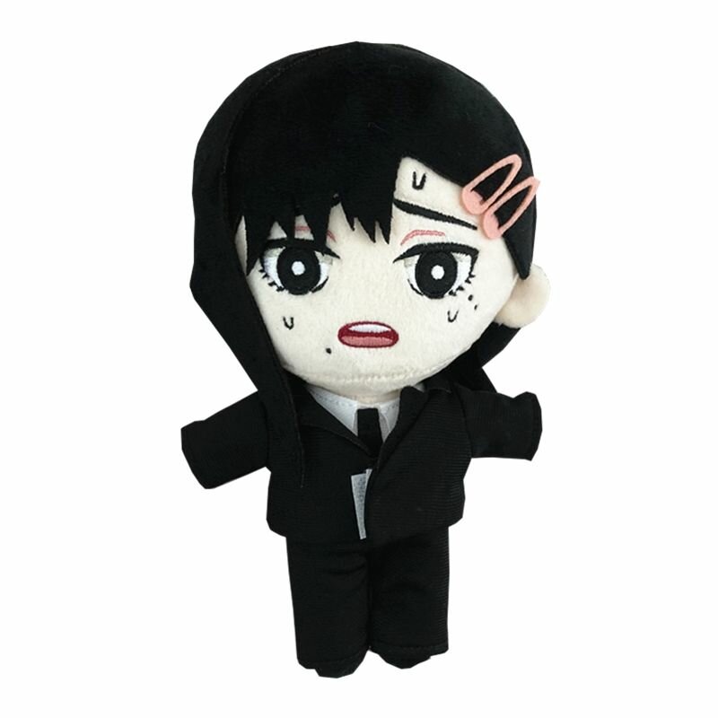 Мягкая игрушка Человек бензопила Кобени Хигасияма/Chainsaw Man Kobeni Higashiyama figure Anime Plush toy 20см, Плюшевая кукла из аниме, Подушка, Подарки для болельщиков