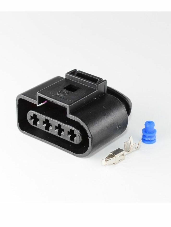 Разъем (колодка, фишка) 4 контактный (4 pin) 1J0973724 4B0973724 катушки зажигания Audi Volkswagen Skoda SEAT Dodge