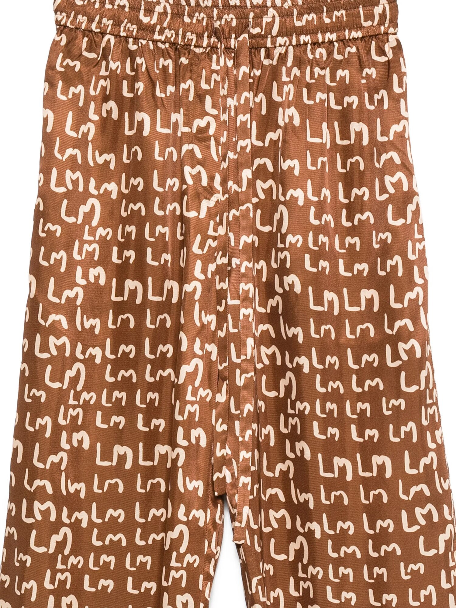 Брюки LEE MATHEWS Logo-pattern trousers, размер 42, brown — фото 1