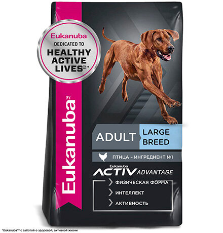 Eukanuba Adult Large Breed / Сухой корм Эукануба для взрослых собак Крупных пород с Курицей фас. 3 кг