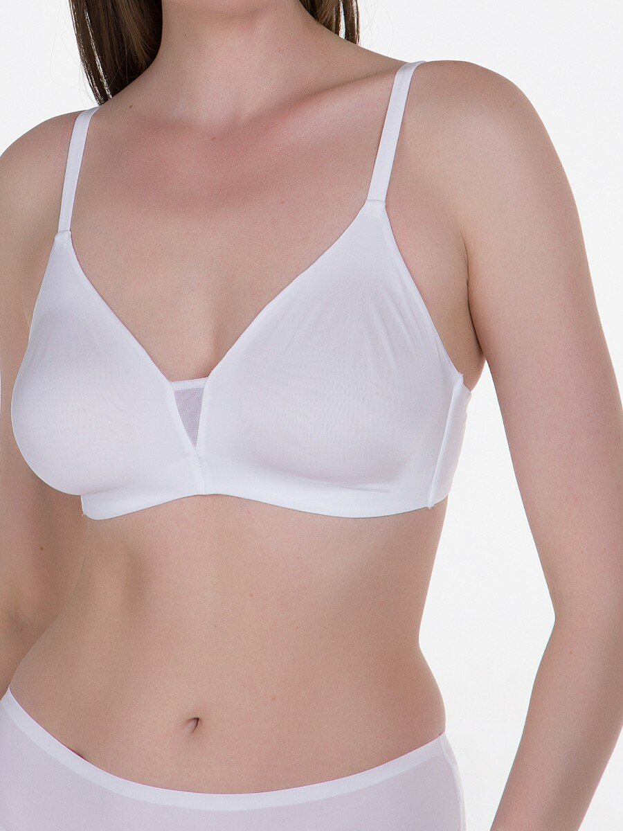 Женский бюстгальтер мягкий белый OROBLU PERFECT FIT VOBT01586 5C (90C)