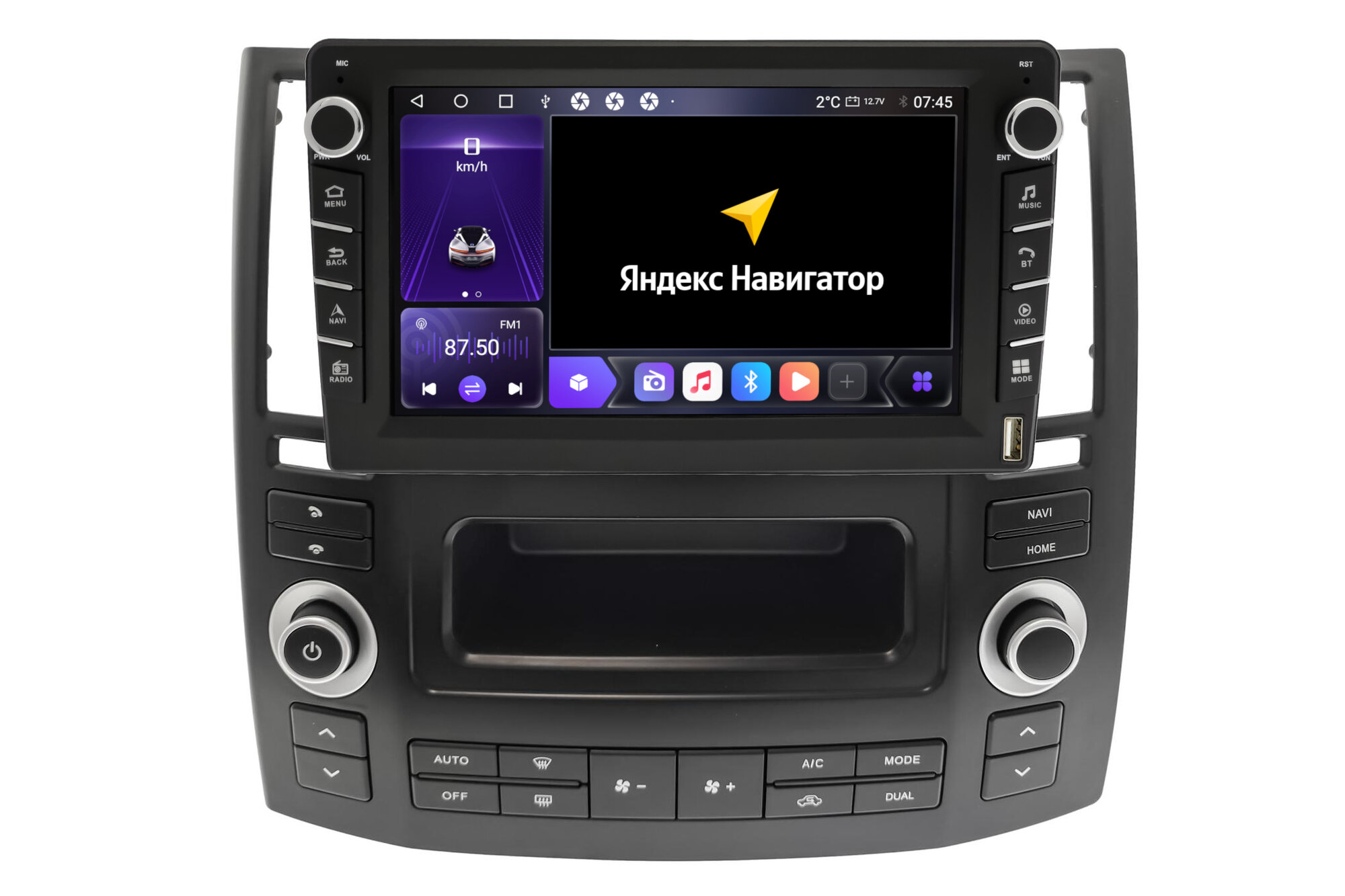 Штатная магнитола Infiniti FX35, FX45 2006 - 2008 Wide Media MT90154QU-4/64B (BSJ)