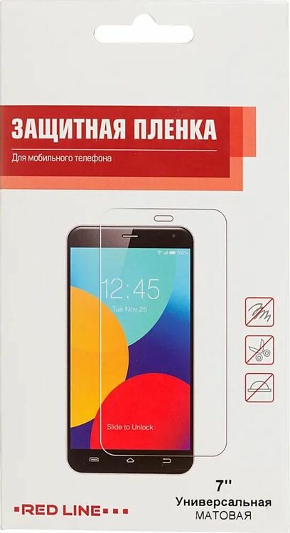 Защитная пленка Redline универсальная, 7", 153 х 92 мм, матовая, 1 шт