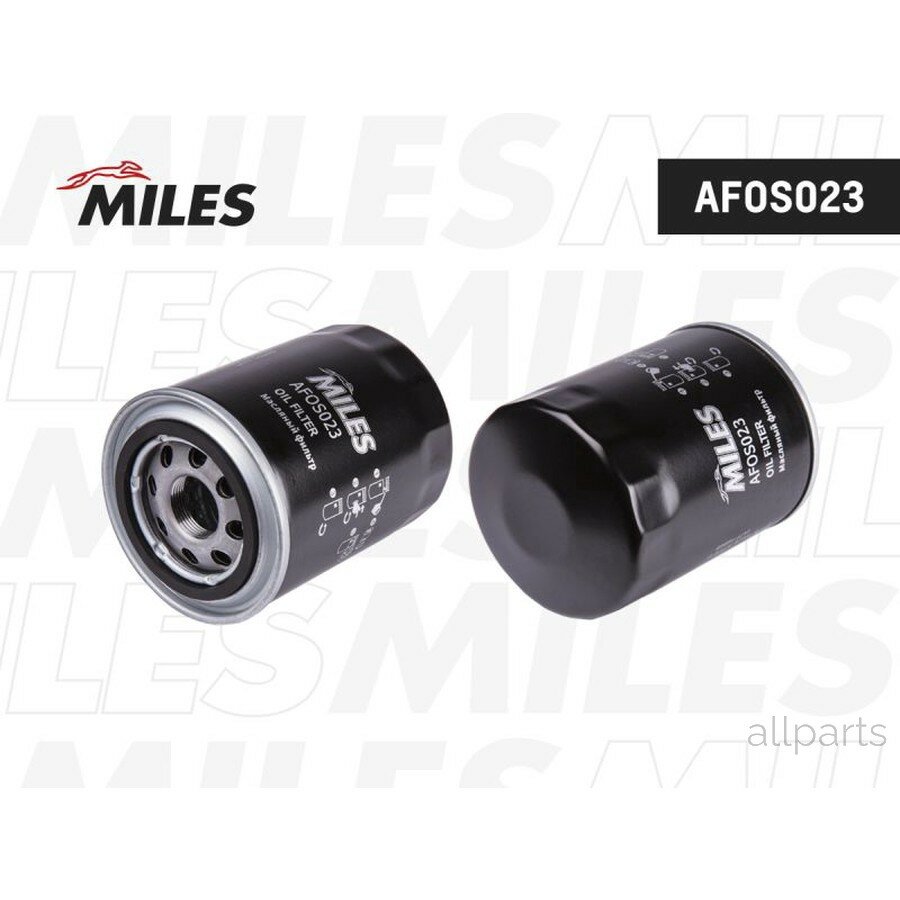 MILES AFOS023 Фильтр масляный KIA SORENTO 06-/HYUNDAI PORTER II 04- 2.5/2.9CRDi