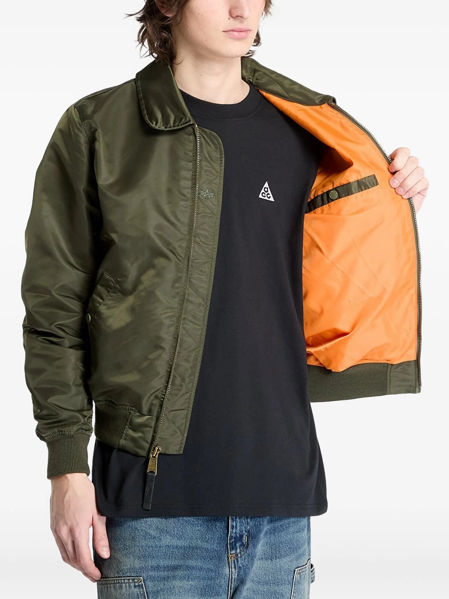 Куртка ALPHA INDUSTRIES Flying Tigers CWU, размер L, green — фото 1