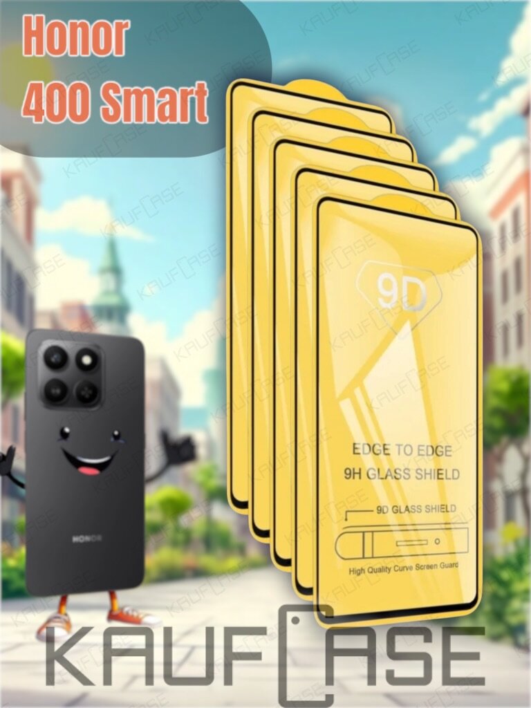 Стекло 9D 5 шт для экрана Honor 400 Smart
