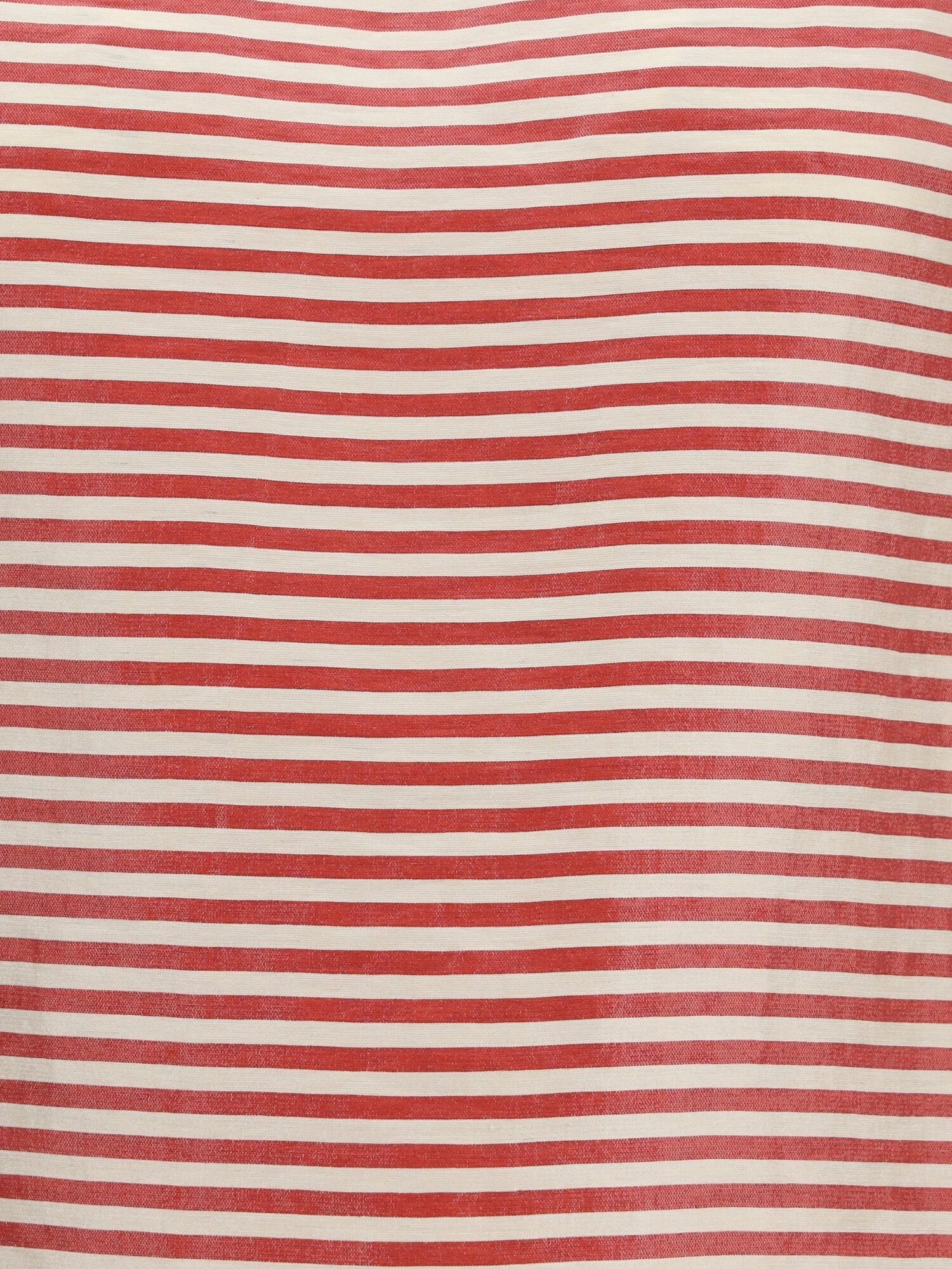 Футболка Cruna Striped button-back T-shirt, размер 46, red — фото 1