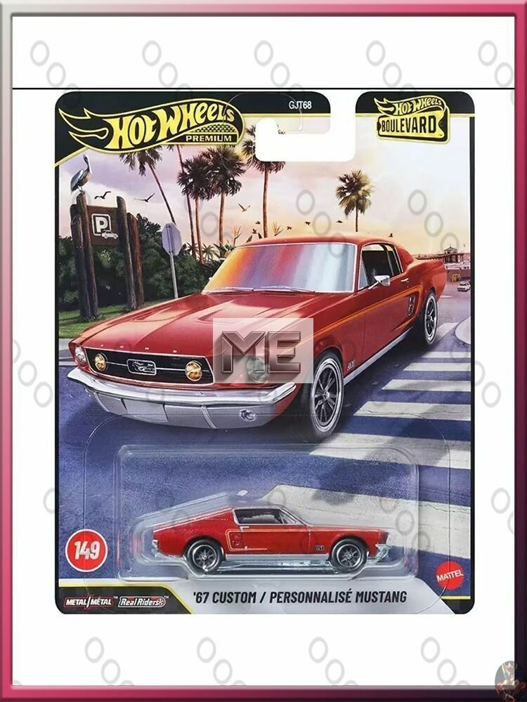 Машинка 1/64 GJT68 Boulevard 67 Custom Mustang