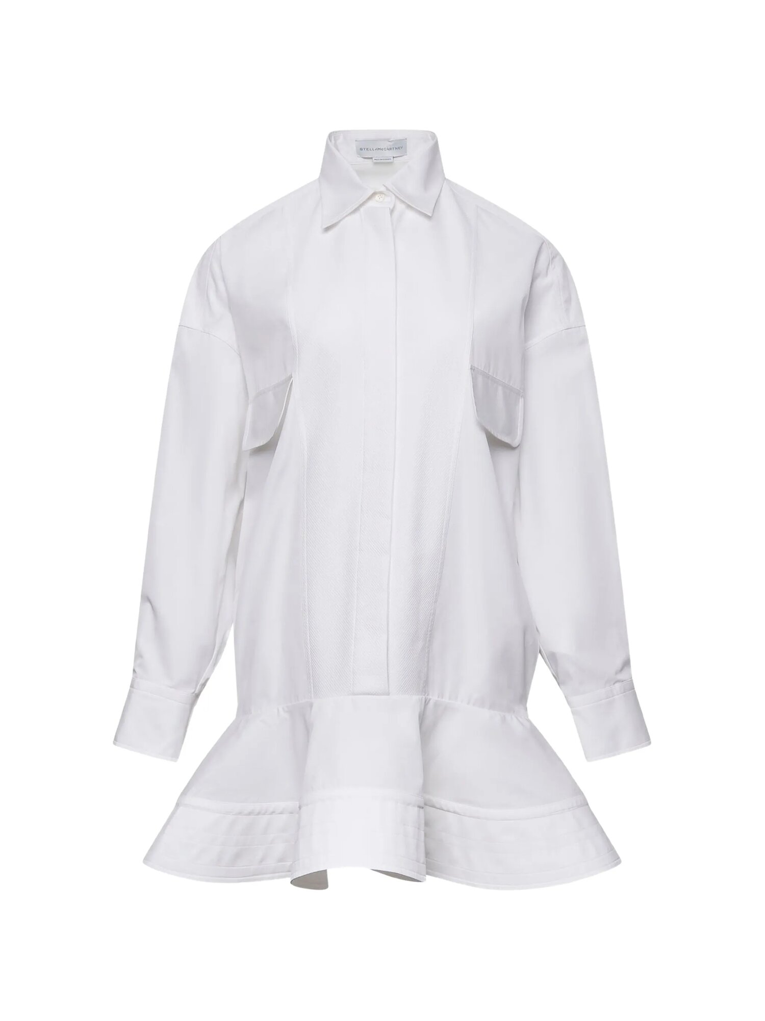 Платье Ruffled-hem shirt dress