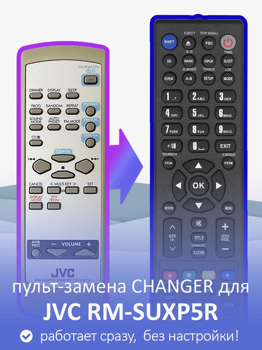 Пульт-замена для JVC RM-SUXP5R