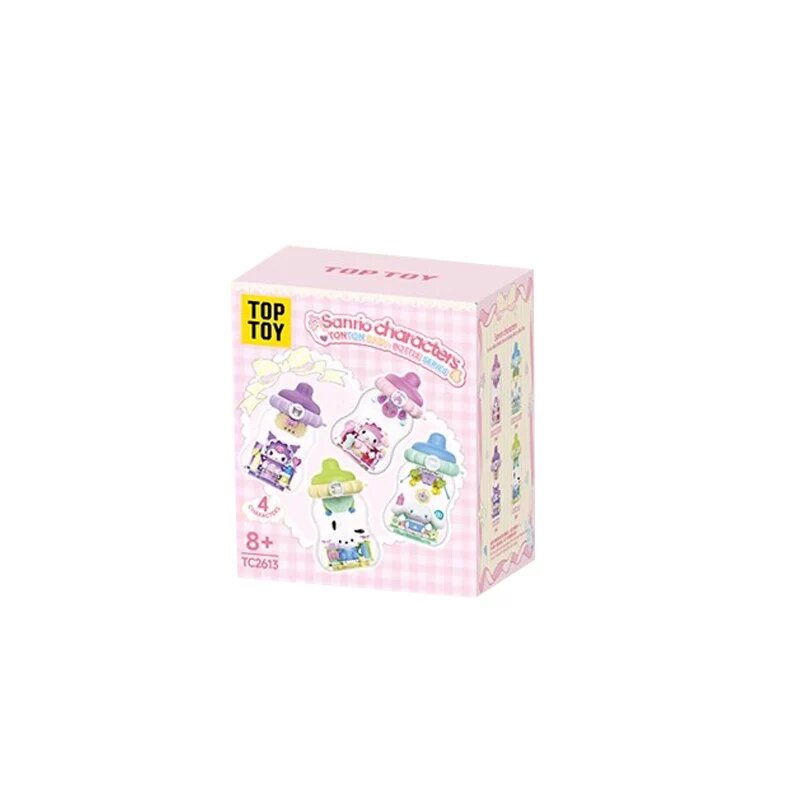 Оригинальный конструктор-фигурка TOPTOY Sanrio Family TonTon Milk Bottle Series Blind Box, подарок. 1 случайная