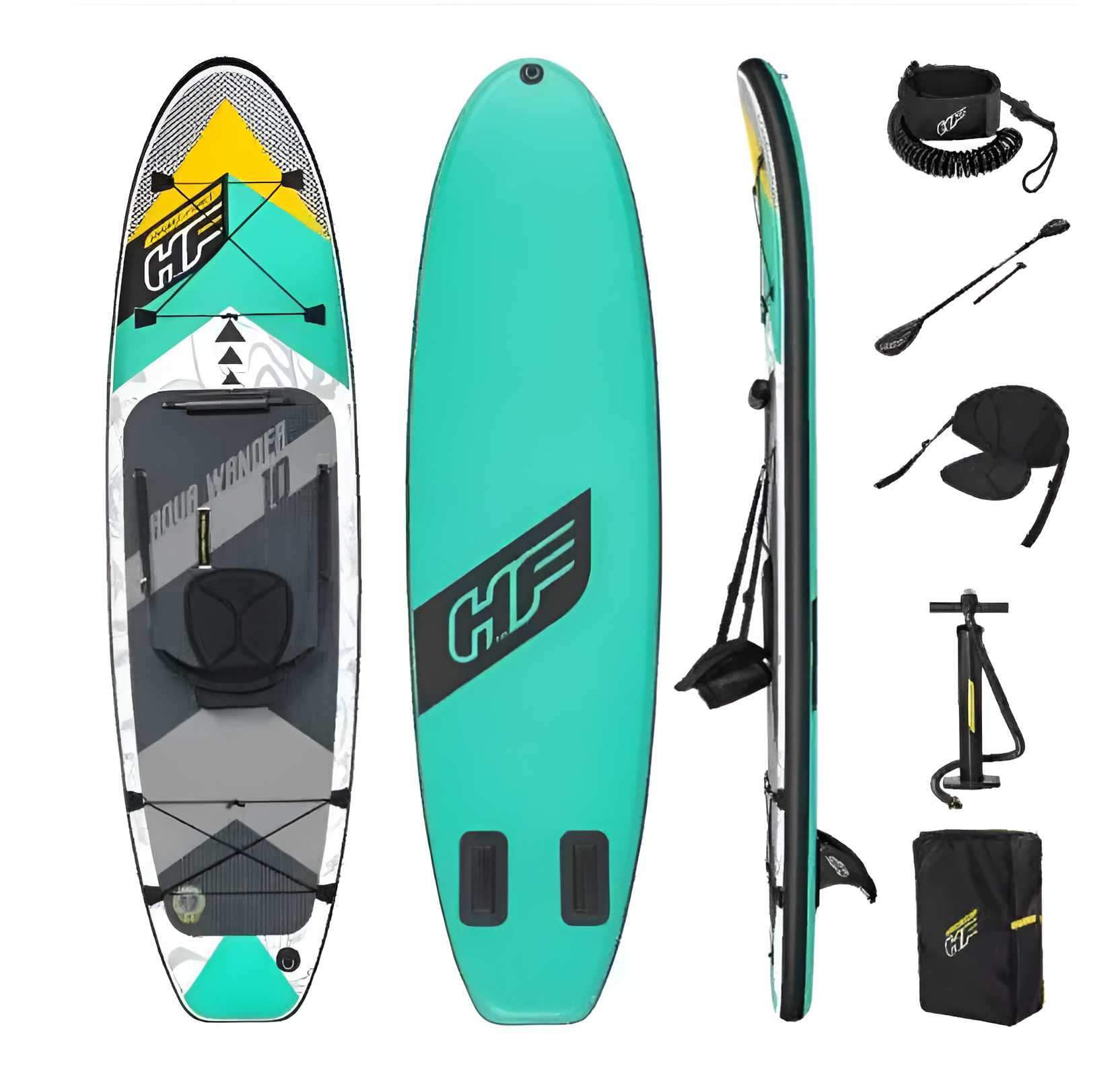 SUP-доска для плавания Aqua Wander TravelTech, 305*84*12 см + 6 аксессуаров, до 120 кг Bestway (65375)