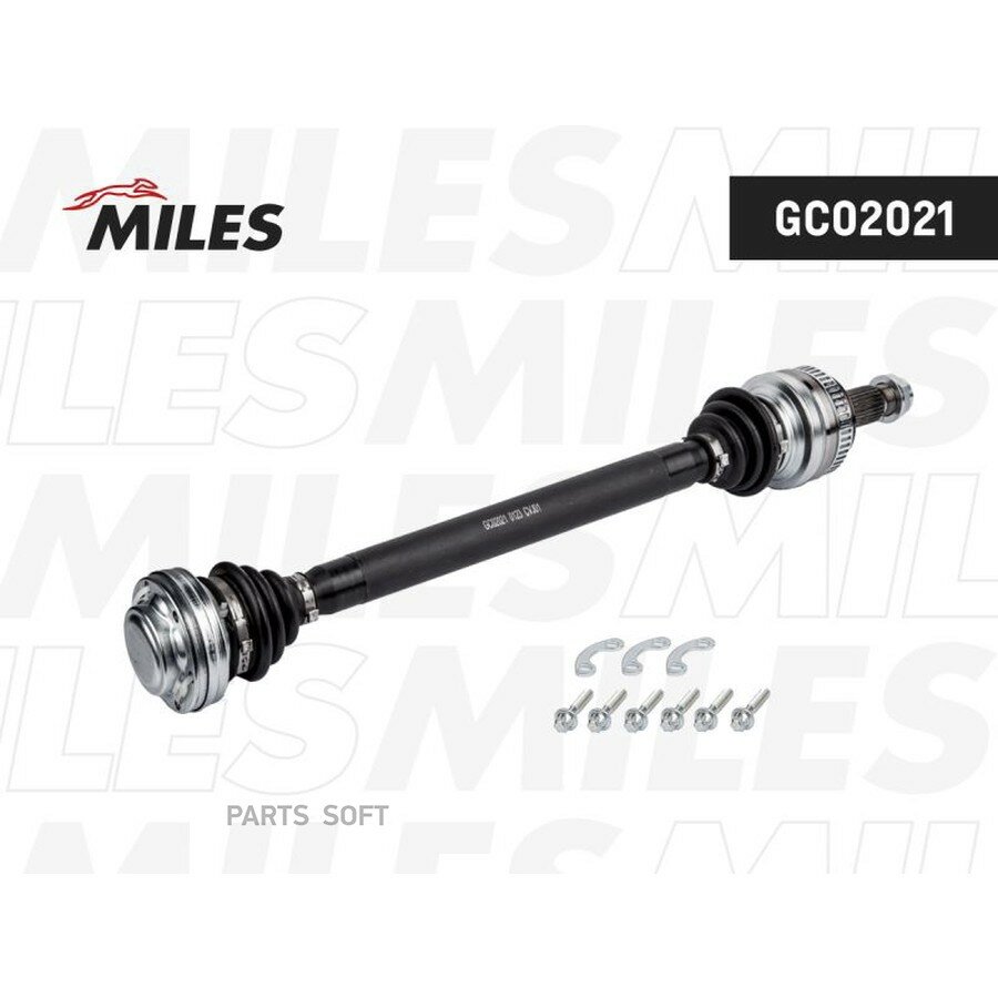 MILES GC02021 Привод в сборе BMW 1 (E81/E87) 116i 118d 06-12 прав. (ABS) ()