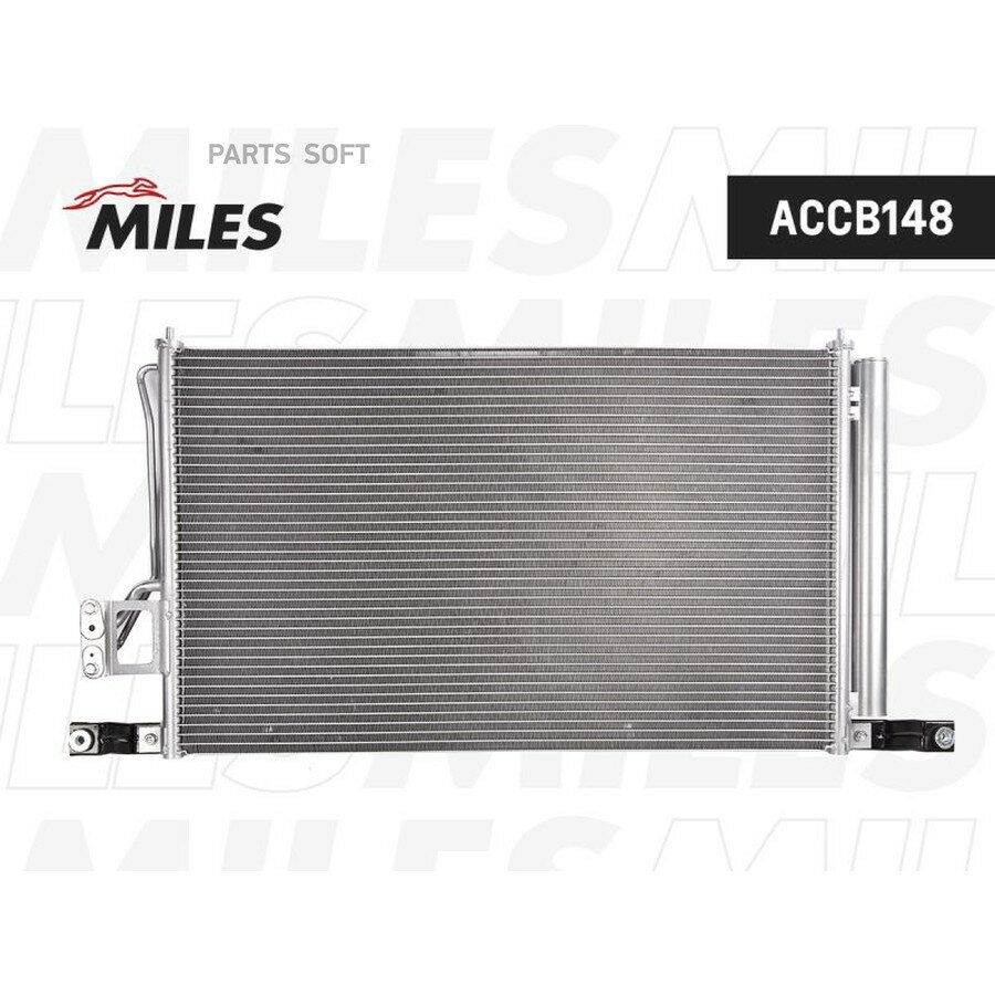 MILES ACCB148 Конденсер HYUNDAI SANTA FE 2.0/2.7/2.2D 06- ()