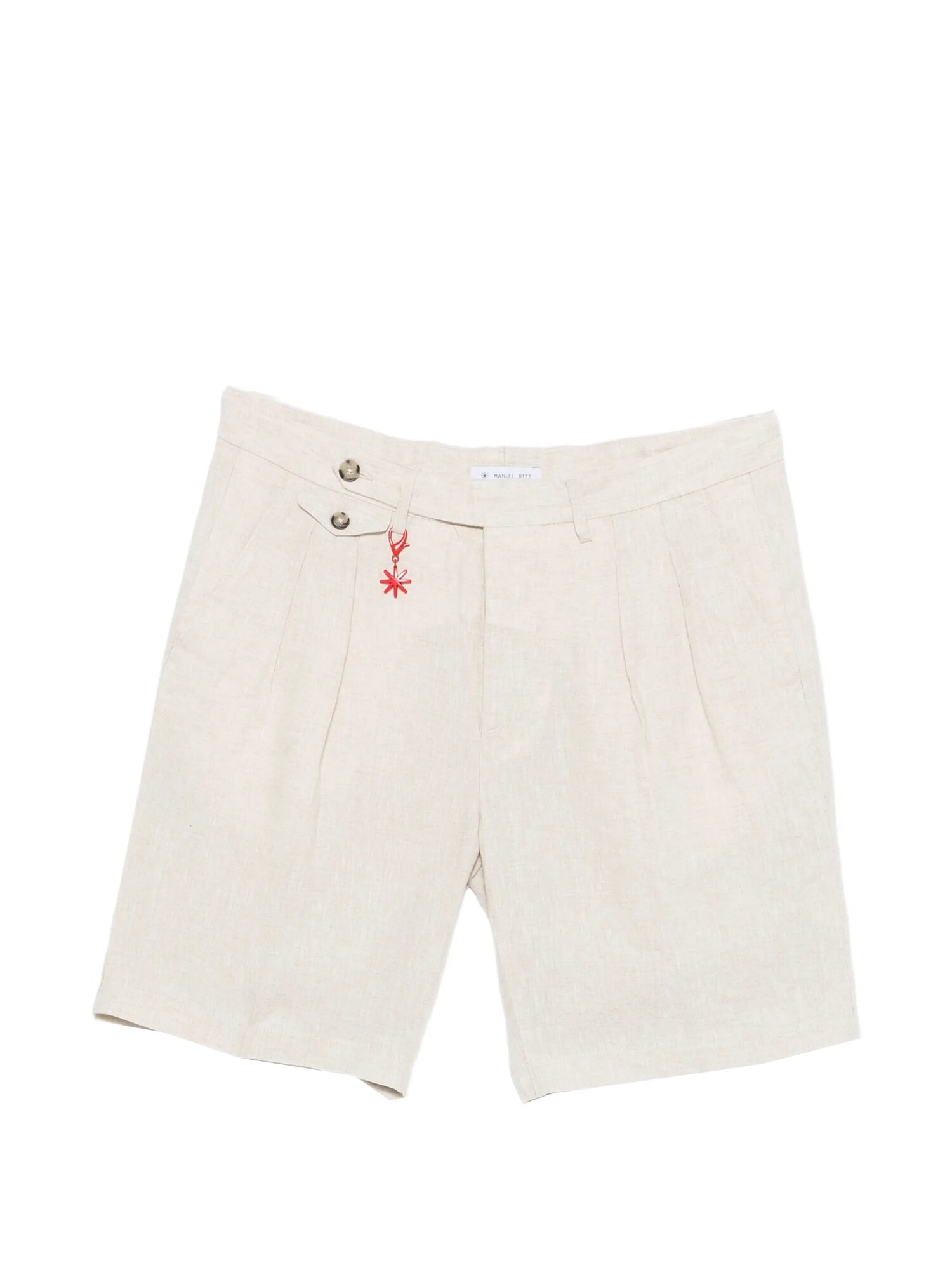 Шорты Manuel Ritz Pleated linen shorts