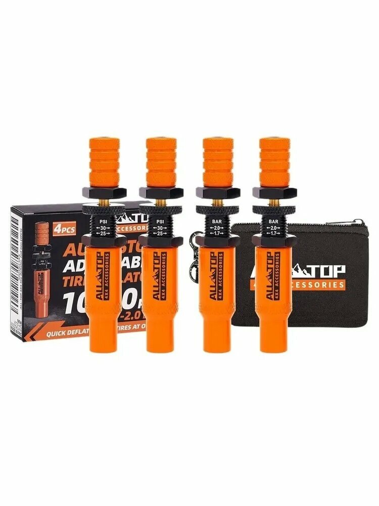 NEW Upgrade Дефлятор шин 4x4, автоматический клапан 10-30 PSI с чехлом для бездорожья