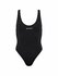 Купальник BALMAIN Logo-print swimsuit, размер 40, черный/черный