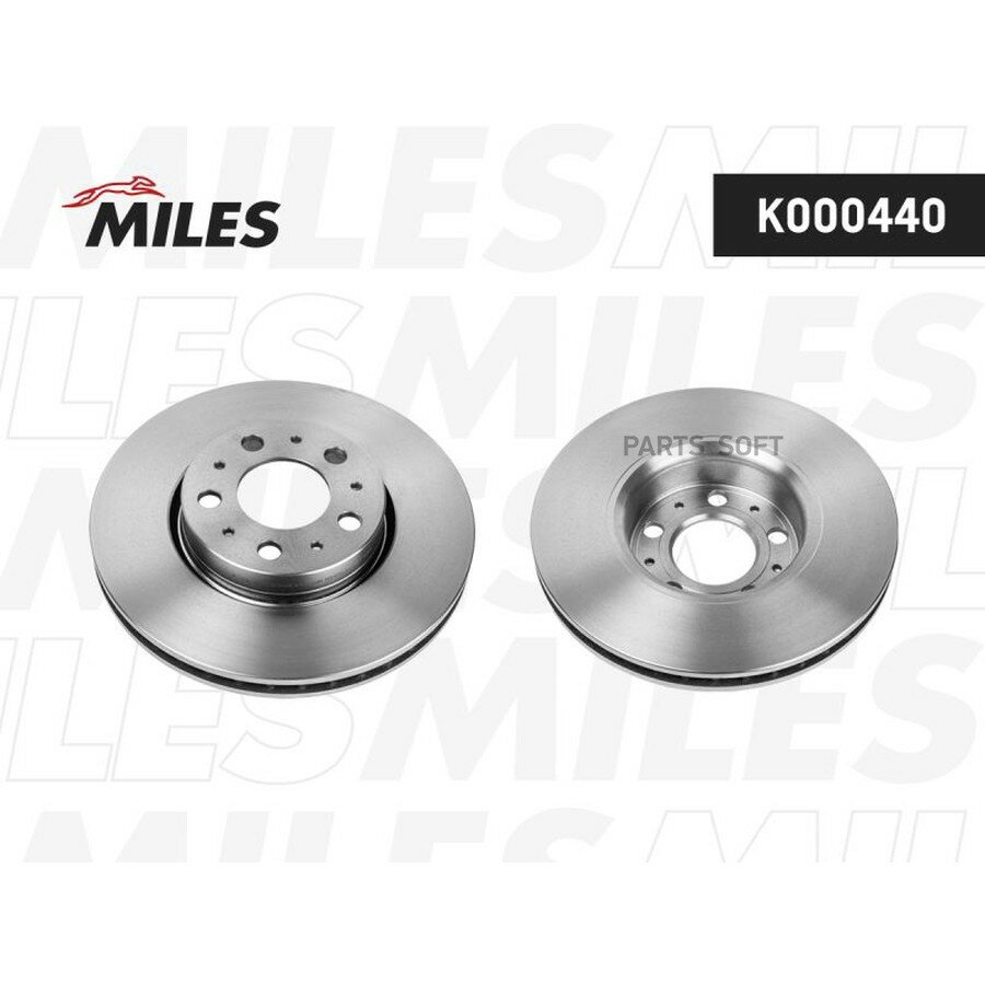 Диск тормозной VOLVO S60 01-/S80 99-06/V70 97-/XC70 02- R15 пер. D 286мм. MILES K000440