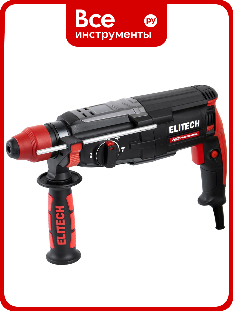 Перфоратор SDS+ Elitech HD, RH 0928RE (850Вт, 3реж, 3,2Дж, чем) HD 205381