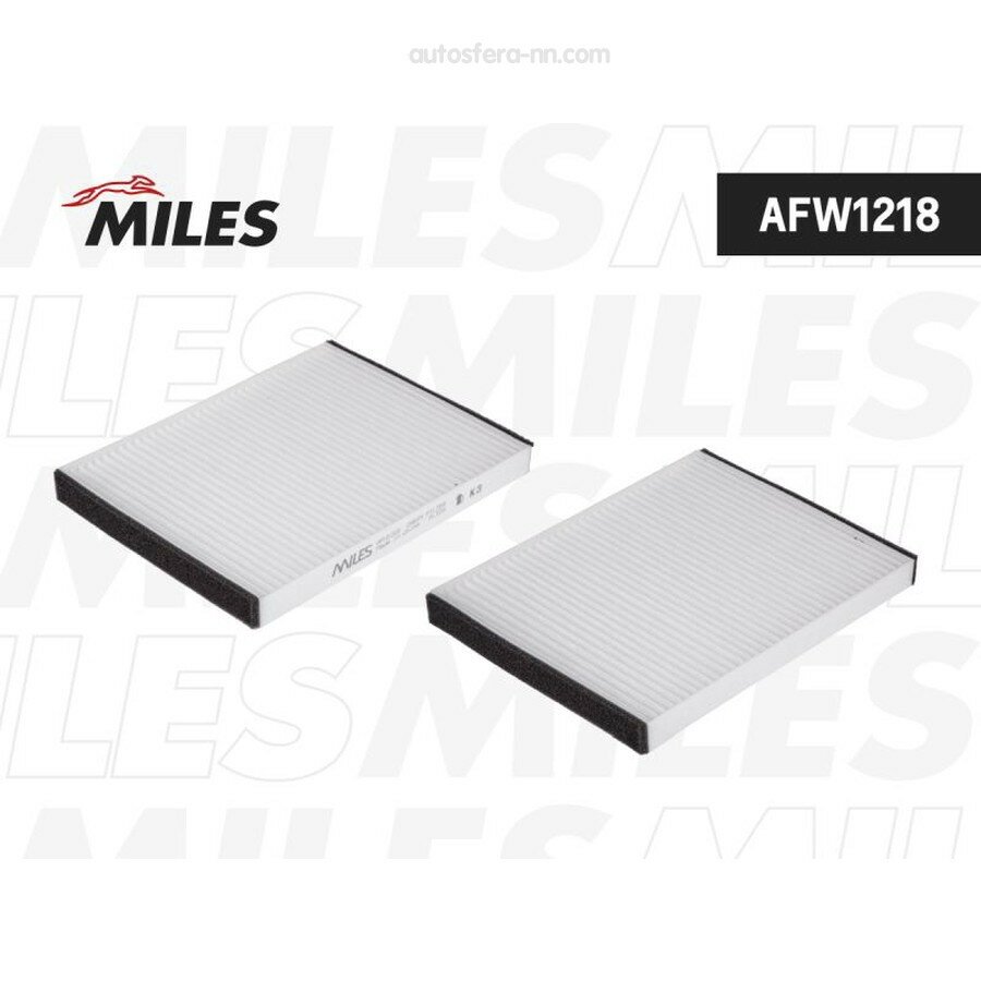 MILES AFW1218 Фильтр салона CHEVROLET AVEO 11- (FILTRON K1234) AFW1218