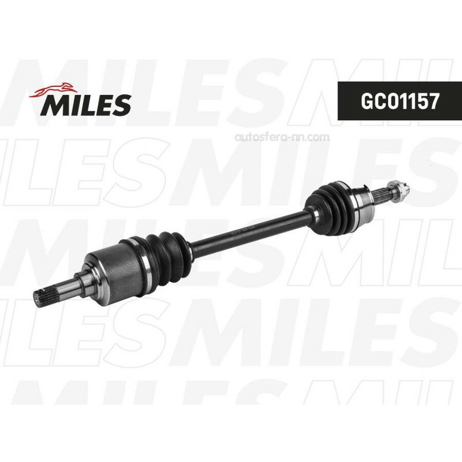MILES GC01157 Привод в сборе FIAT PUNTO 1.2 99- лев.