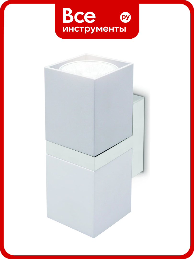 Бра Ambrella Light Wall FW245, светодиодная неоклассика с матовым металлическим плафоном, белый/хром, IP20, монтаж