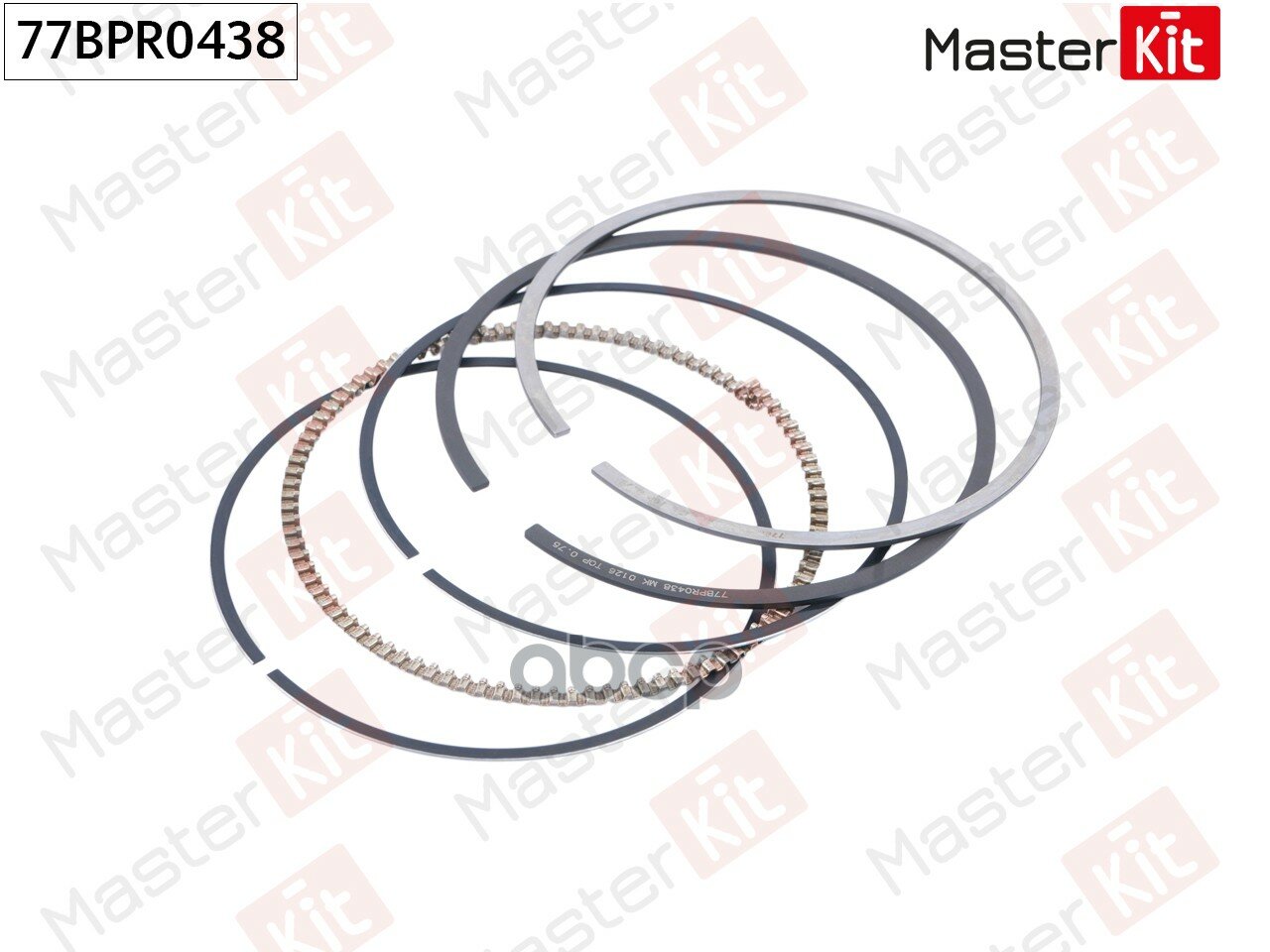 Кольца поршневые (к-т на 1 поршень) General Motors X18XE/ Z18XE/ LJ1 77BPR0438 MasterKit арт. 77BPR0438