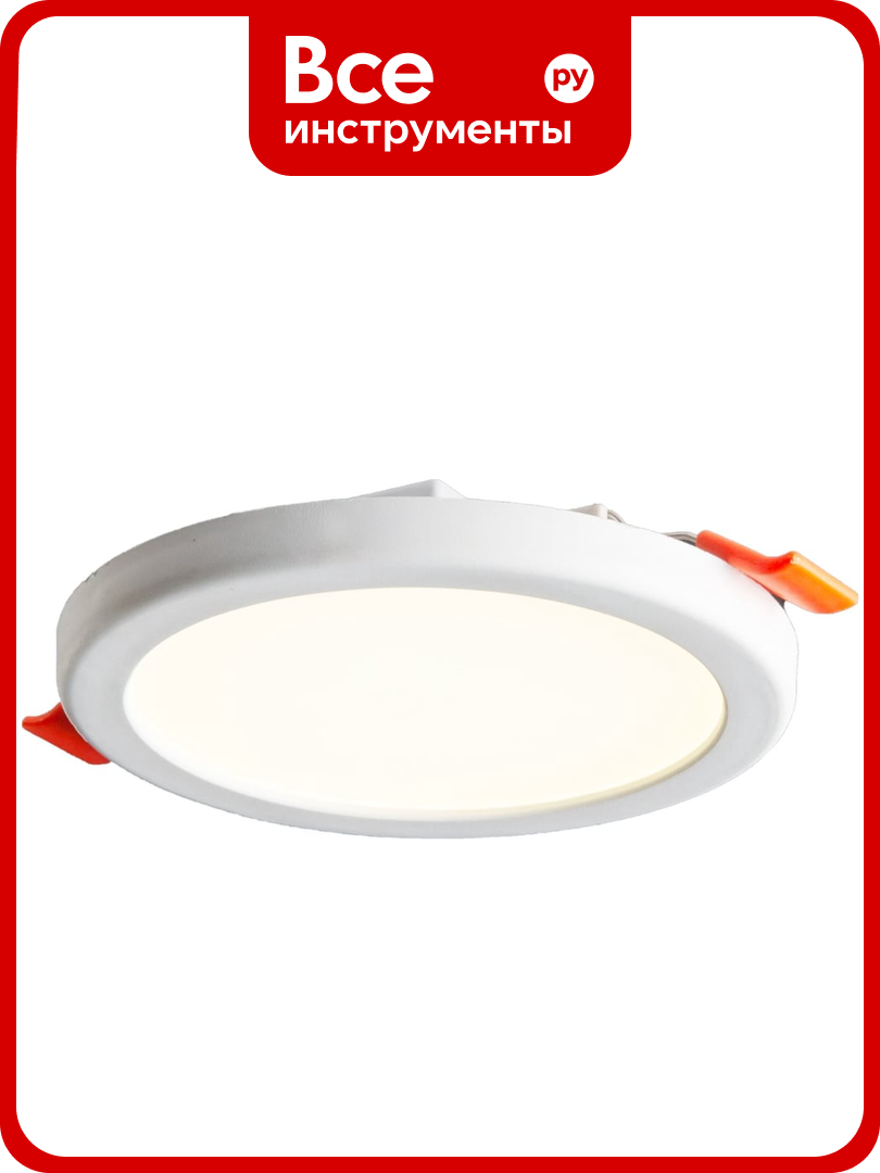 Светильник Datts LED Panel 6W 4200K, круг Datts LED Panel 6W 4200K round, любом интерьере