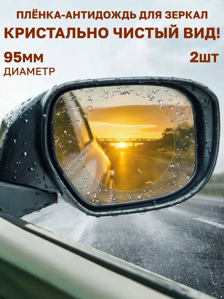 Пленка антидождь на зеркала автомобиля