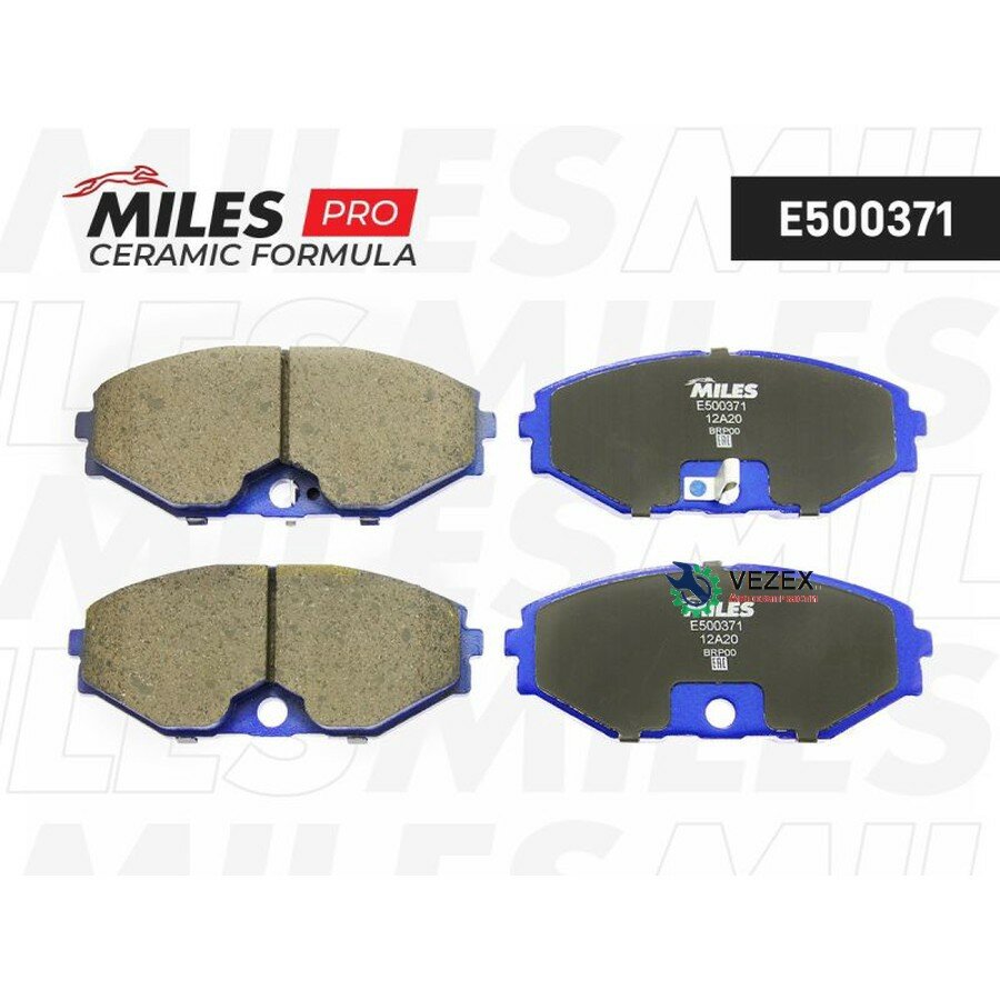 MILES E500371 Колодки тормозные передние (Смесь CERAMIC серия PRO) NISSAN MAXIMA QX (A33) 2.0-3.0 00- (TRW GDB3273) E500371