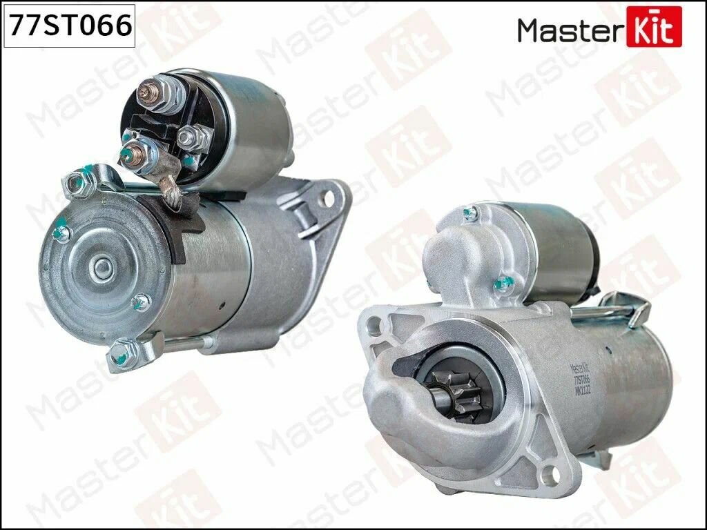 Стартер для OPEL ASTRA H/J 2004 - 2010, CHEVROLET CRUZE 2009-15 1.6/1.8 (1.1кВт) MasterKit арт. 77ST066