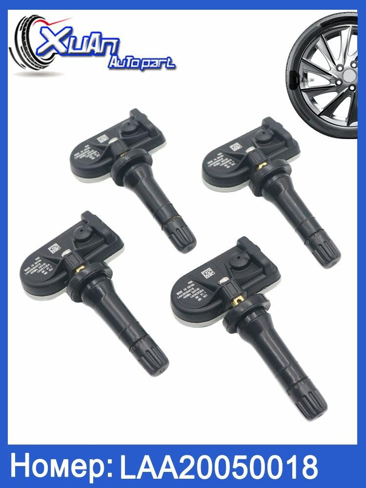 Четыре новых LAA20050018 TPMS Датчик давления шины 433 МГц Подходит для Lixiang/Leading Ideal L6 L7 2024 2025 2026, LAA 20050018 LAA-20050018