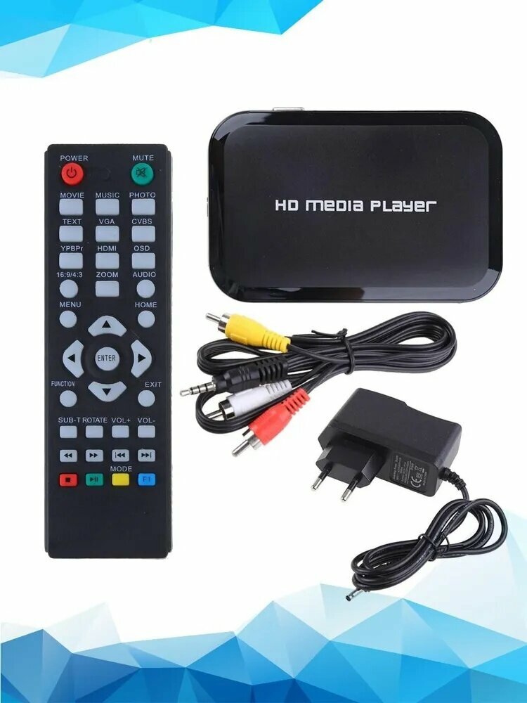 Мини-видеоплеер 1080P с USB и SD