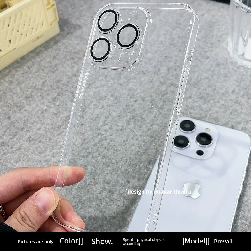 IPhone 13 Pro Полная защита объектива, пылезащитная сетка и тонкий ПК-чехол - прозрачный