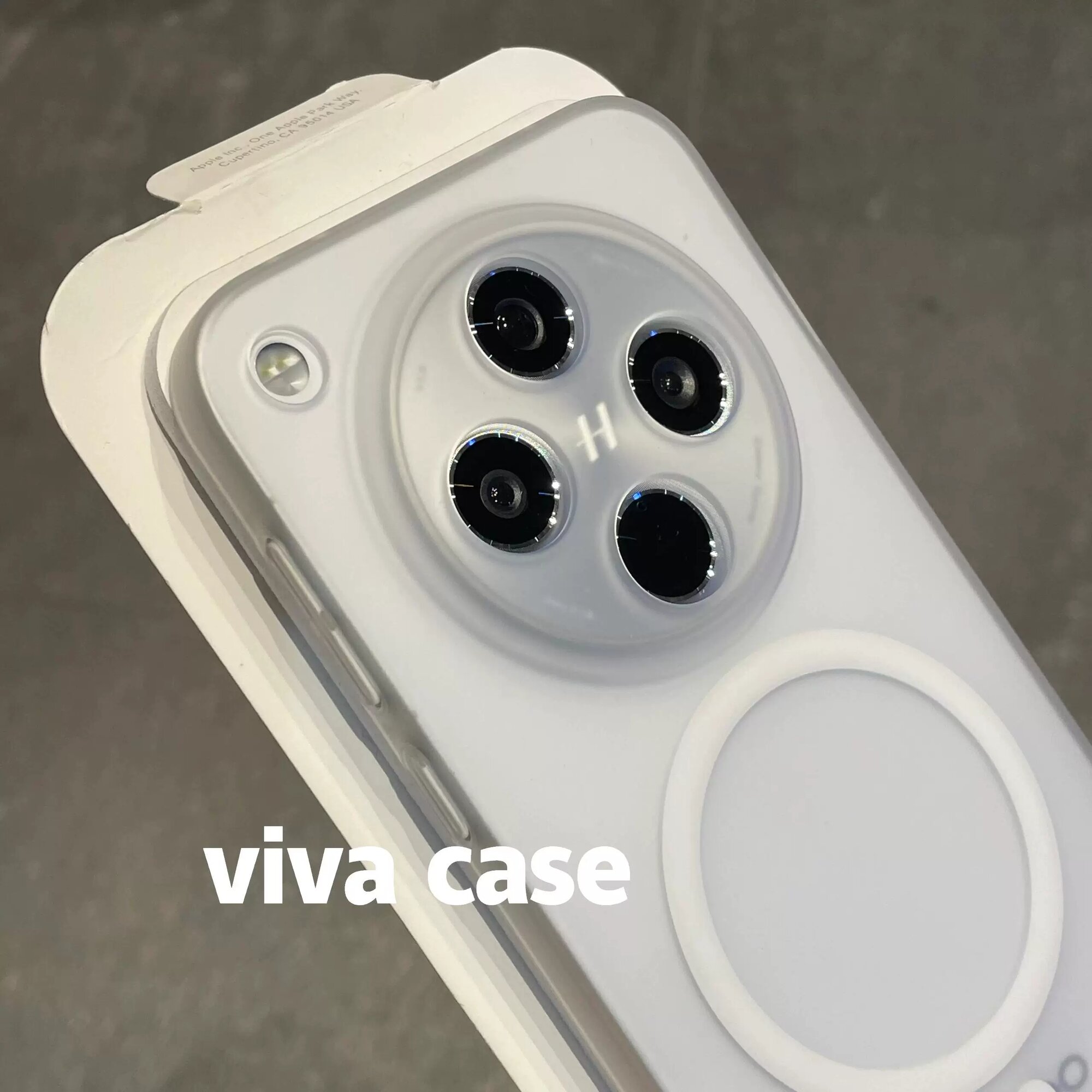 Vivo X200 Pro Mini Ультратонкий Матовый Белый Ледяной Туман Совместимый с Magsafe Магнитный Чехол