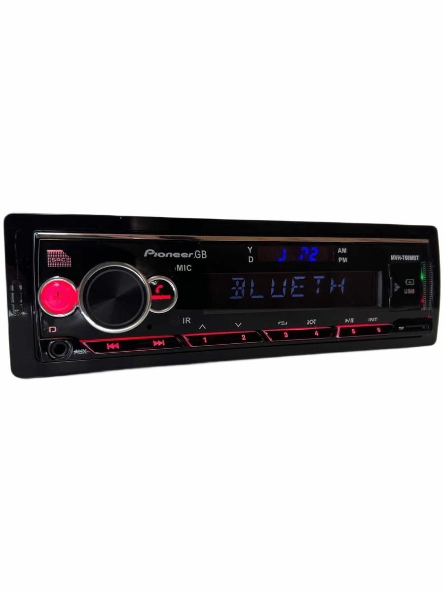 Автомагнитола/ Магнитола 1 Din с Bluetooth AUX/ Pioneer GB MVH-768MBT