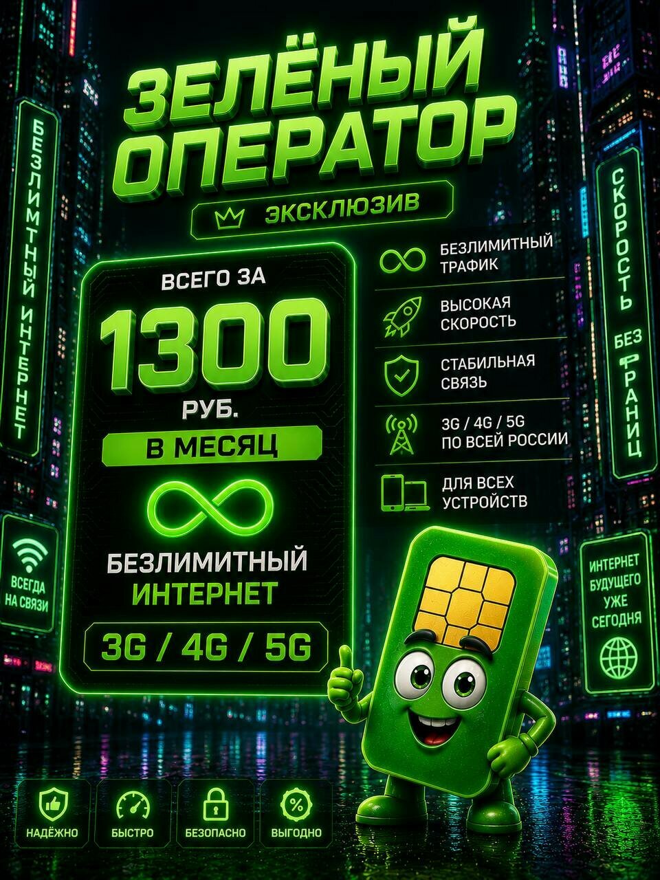 Симкарта для видеонаблюдения безлимитный интернет