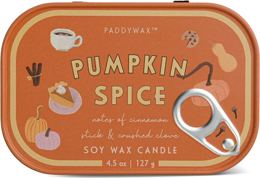 PADDYWAX Средняя дорожная свеча Pumpkin Spice 127 г Pumpkin Spice Candle 127 200ml