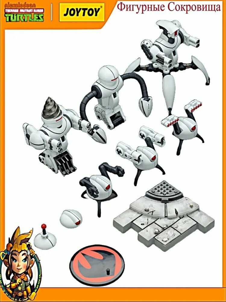Аниме фигурки TMNT-Roadkill Rodney JOYTOY TMNT 1/18 Подарочная модель