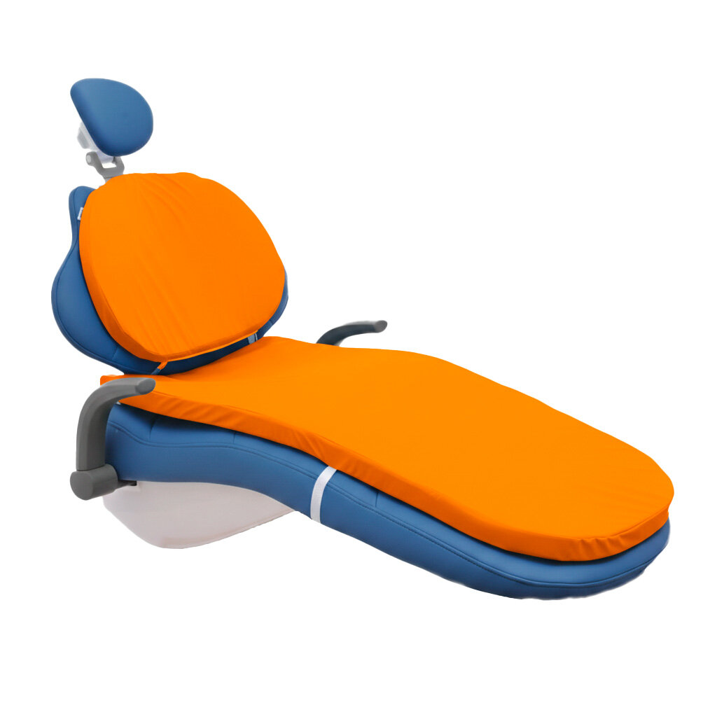 Romax AJ Luxe-02 ортопедический матрас оранжевый для стоматологических установок AJAX AJ11, AJ12, AJ15 (эффект памяти Memory Foam, мембранная ткань)