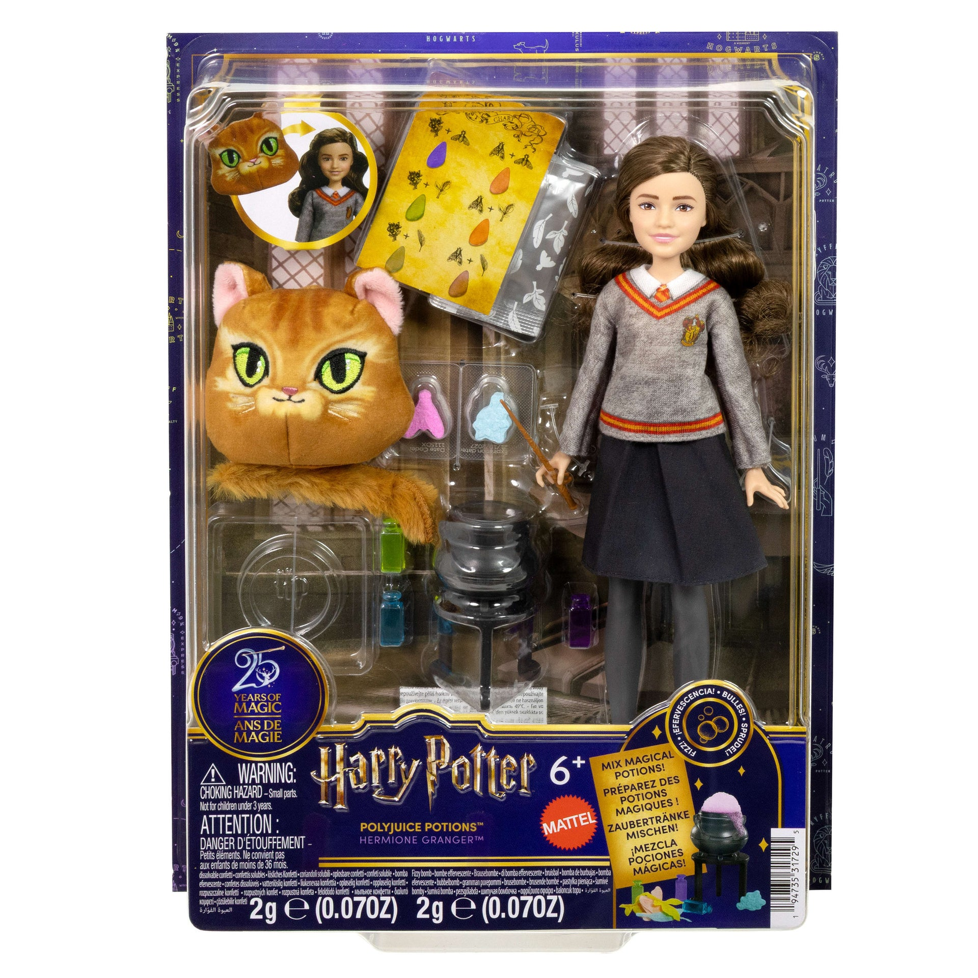 Кукла Mattel Harry Potter Гермиона Грейнджер и 13 аксессуаров JGM21, 29 см