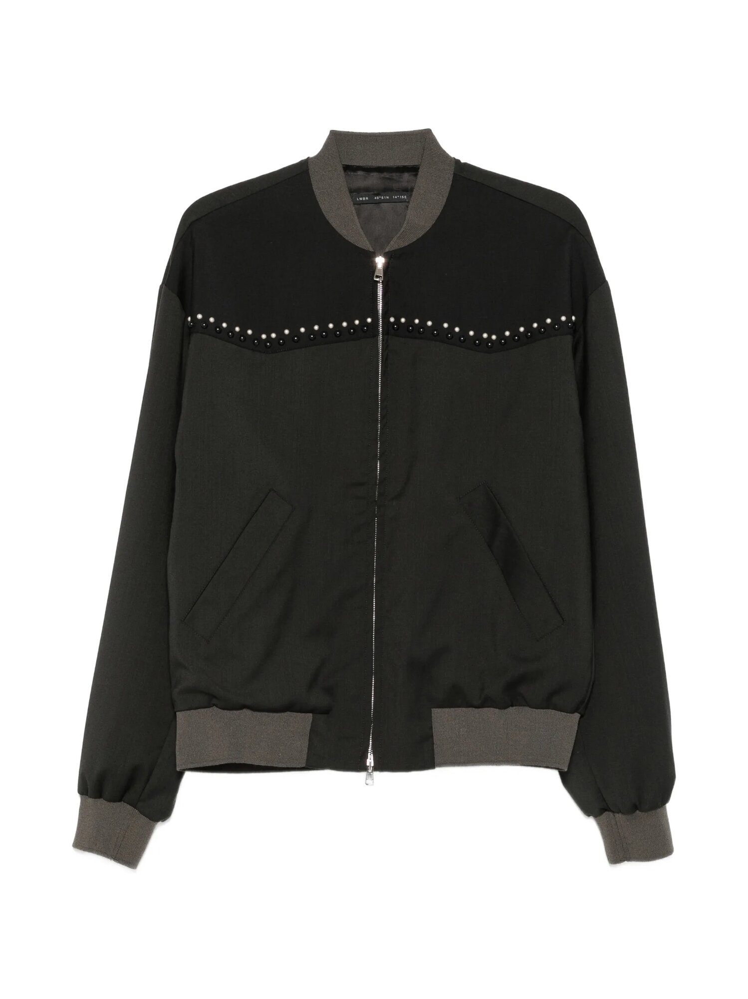 Бомбер Bead-embellished bomber jacket